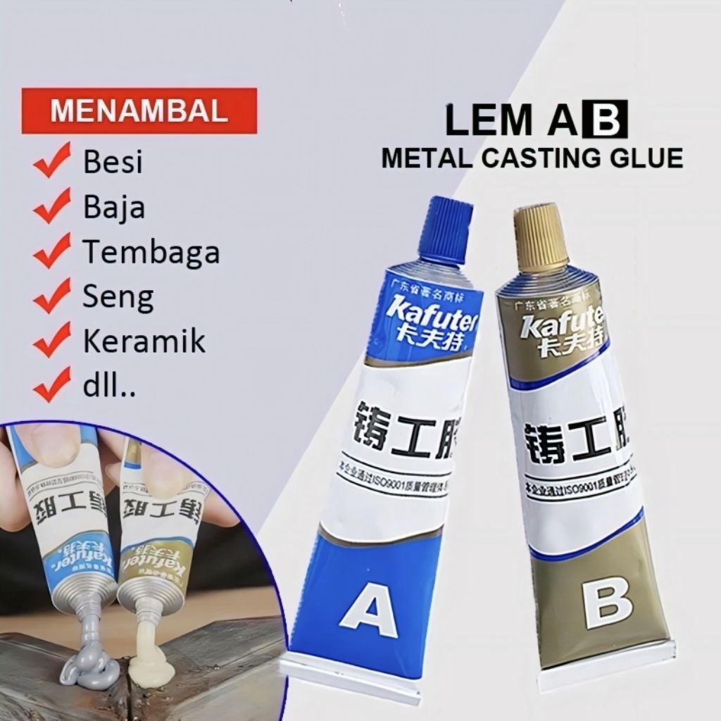Jual Lem Besi Epoxy A+B / Lem Logam 2 Komponen — Perekat Super Kuat ...
