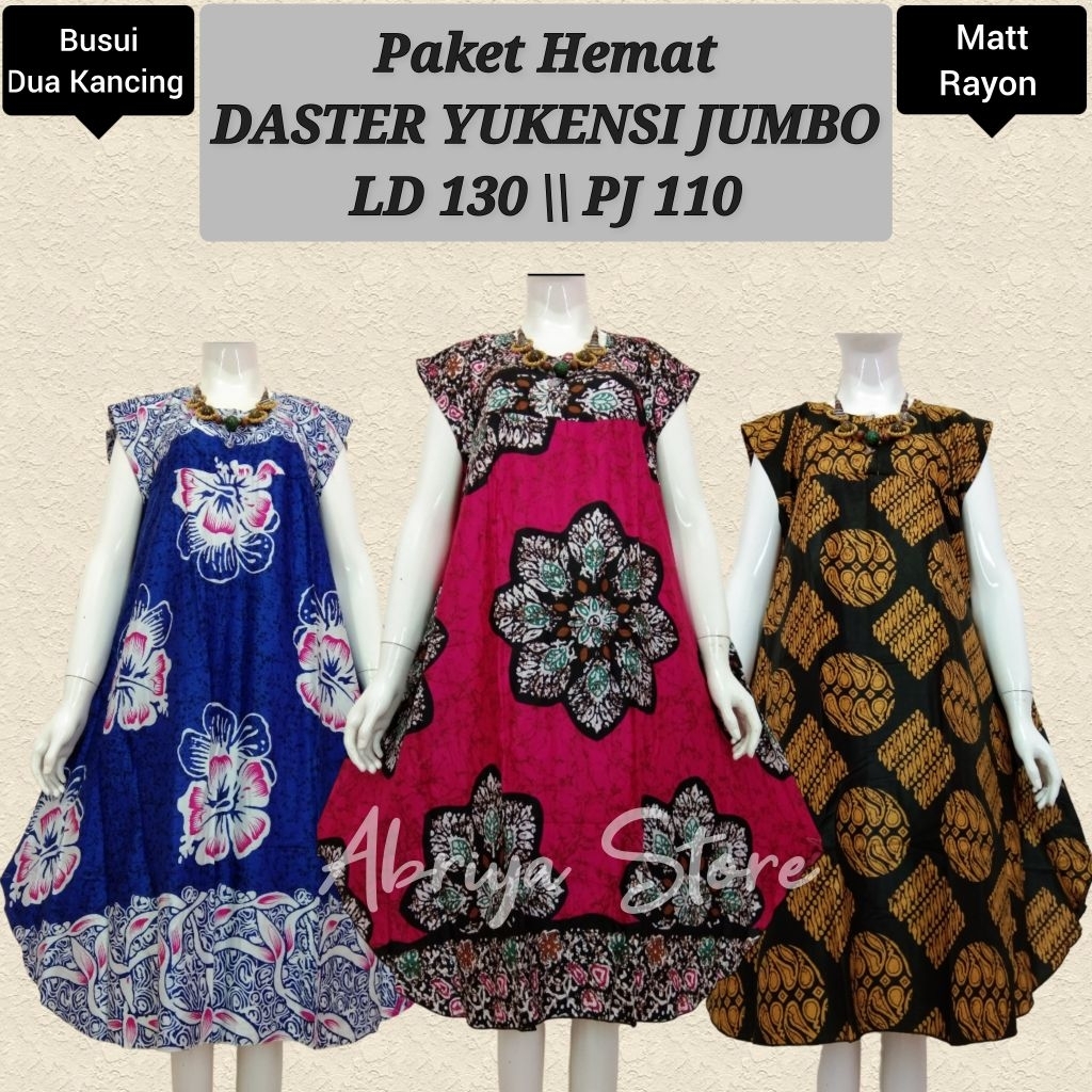 Jual Paket Daster Payung Jumbo Yukensi LD 130 Busui Tanpa Lengan Katun ...