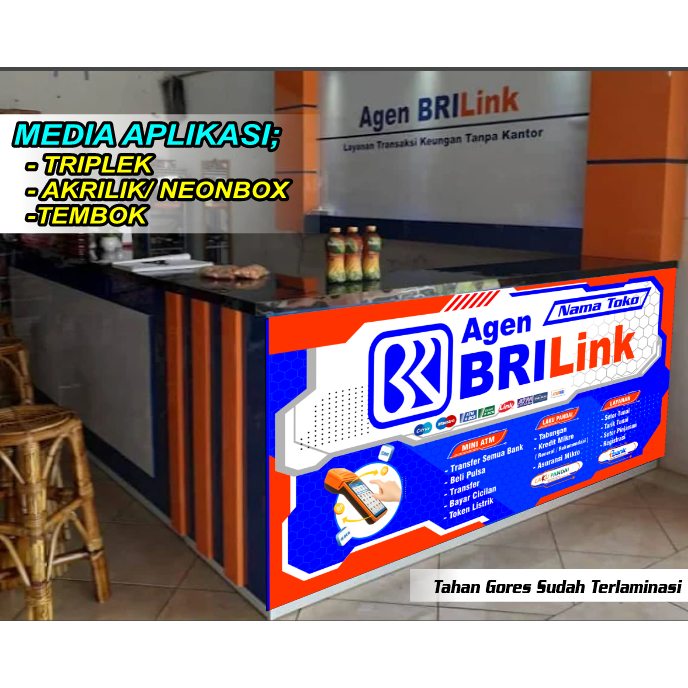 Jual STIKER VINYL BRILINK | STIKER BRILINK | STICKER MEJA KASIR BRILINK ...