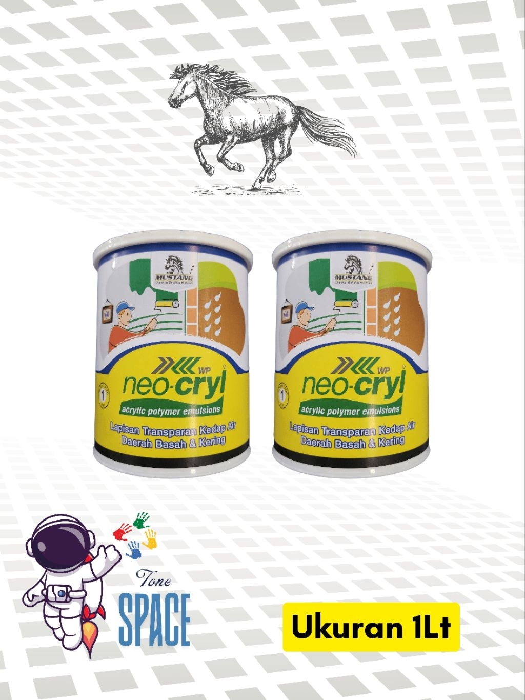 Jual Mustang Neocryl Akrilik Resin Ukuran 1KG | Shopee Indonesia