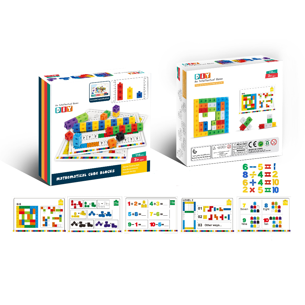 Jual Mainan Anak Edukasi Blok Kubus Belajar Berhitung Matematika dengan ...