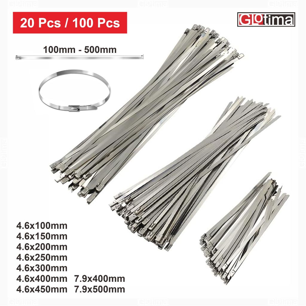 Jual Pengikat Tali Ikat Besi Kabel Tis Stainless Metal Klem Pipa ...