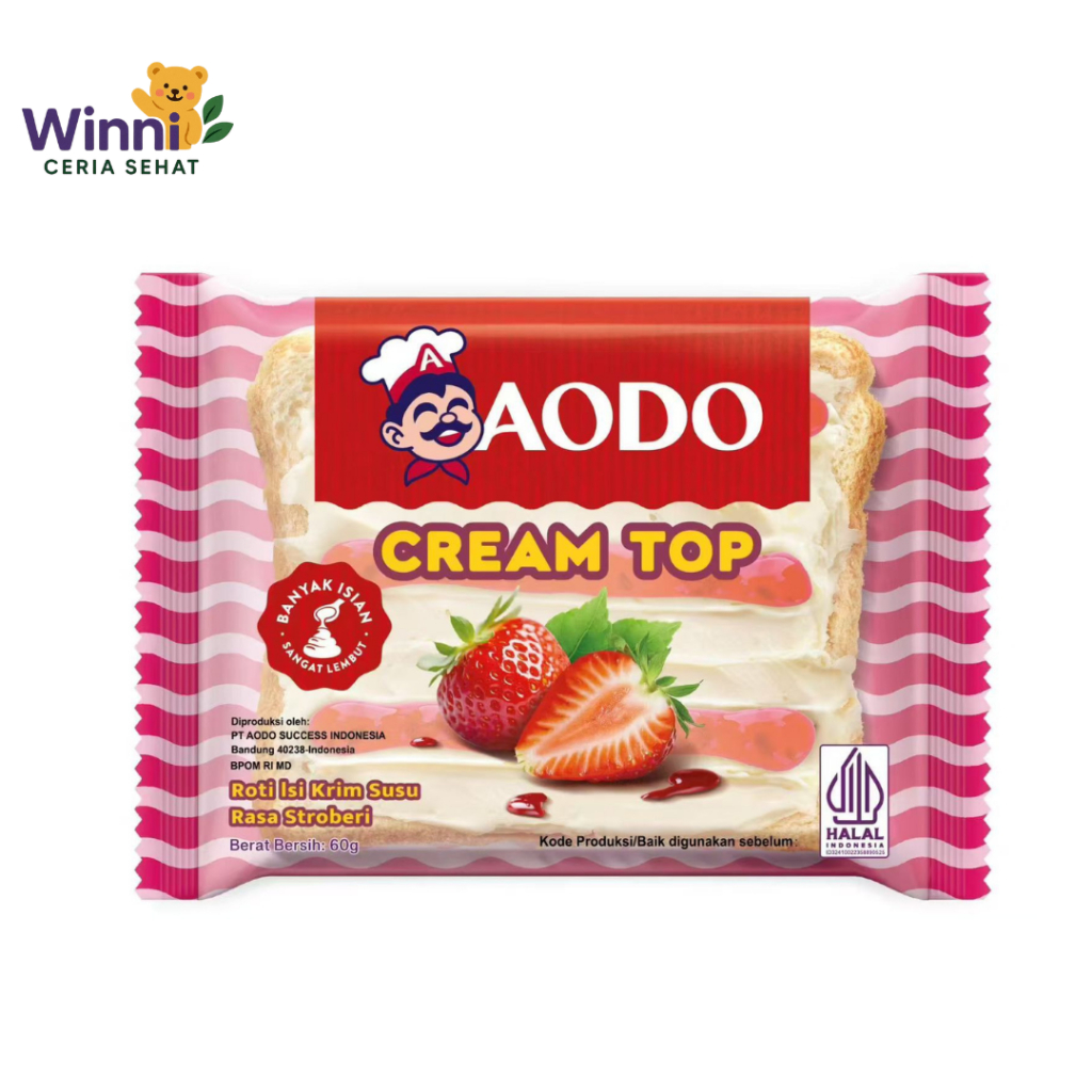 Jual COD Aodo Roti Halal Satu dus 40 pcs Rasa Cokelat Stoberi & Keju ...