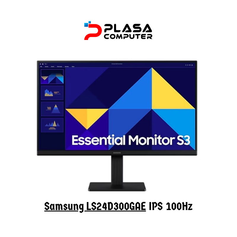 Jual Monitor Samsung 24" LS24D300 FHD IPS 100Hz Hitam | Shopee Indonesia