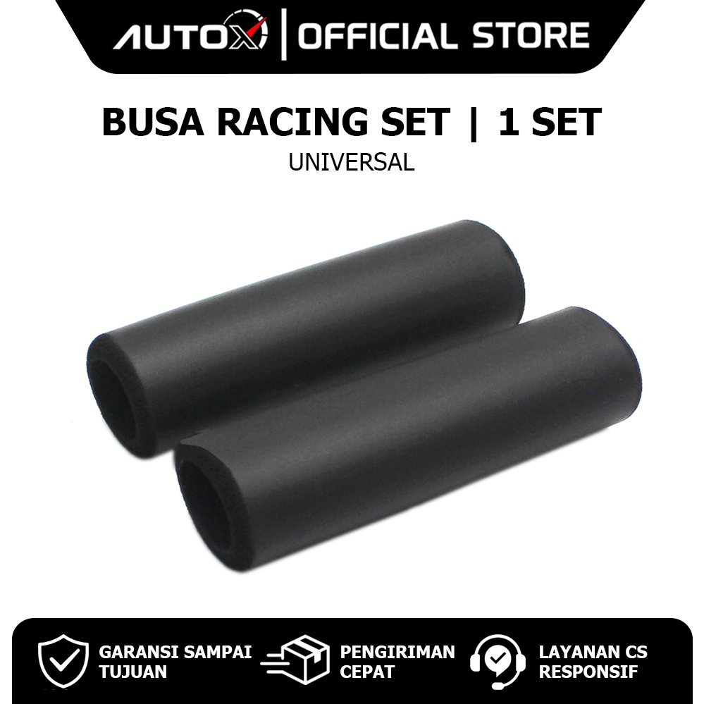 Jual Busa Handgrip Racing Set Hitam Polos 1 Set Universal Motor Hand ...