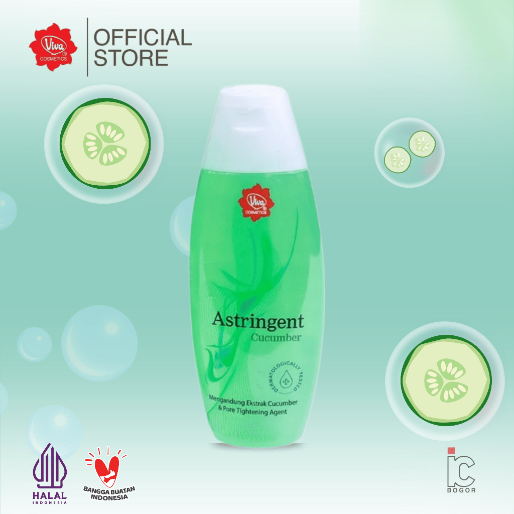 Jual Viva Astringent Cucumber 200ml - Penyegar Wajah untuk Kulit ...