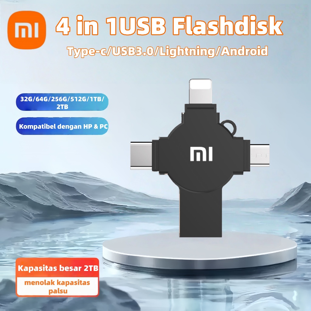 Jual U401 Flashdisk OTG 4-in-1 – 2TB, Kompatibel iPhone 6-15, USB C ...