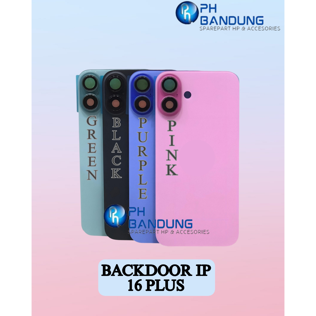 Jual BACKDOOR/TUTUP BELAKANG/BACK COVER Ip 16 Plus _ PHBANDUNG | Shopee ...