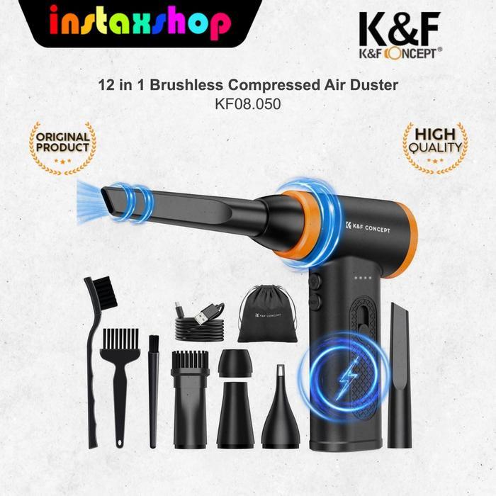 Jual K&F Concept Blower 12 in 1 Brushless Compressed Air Duster ...