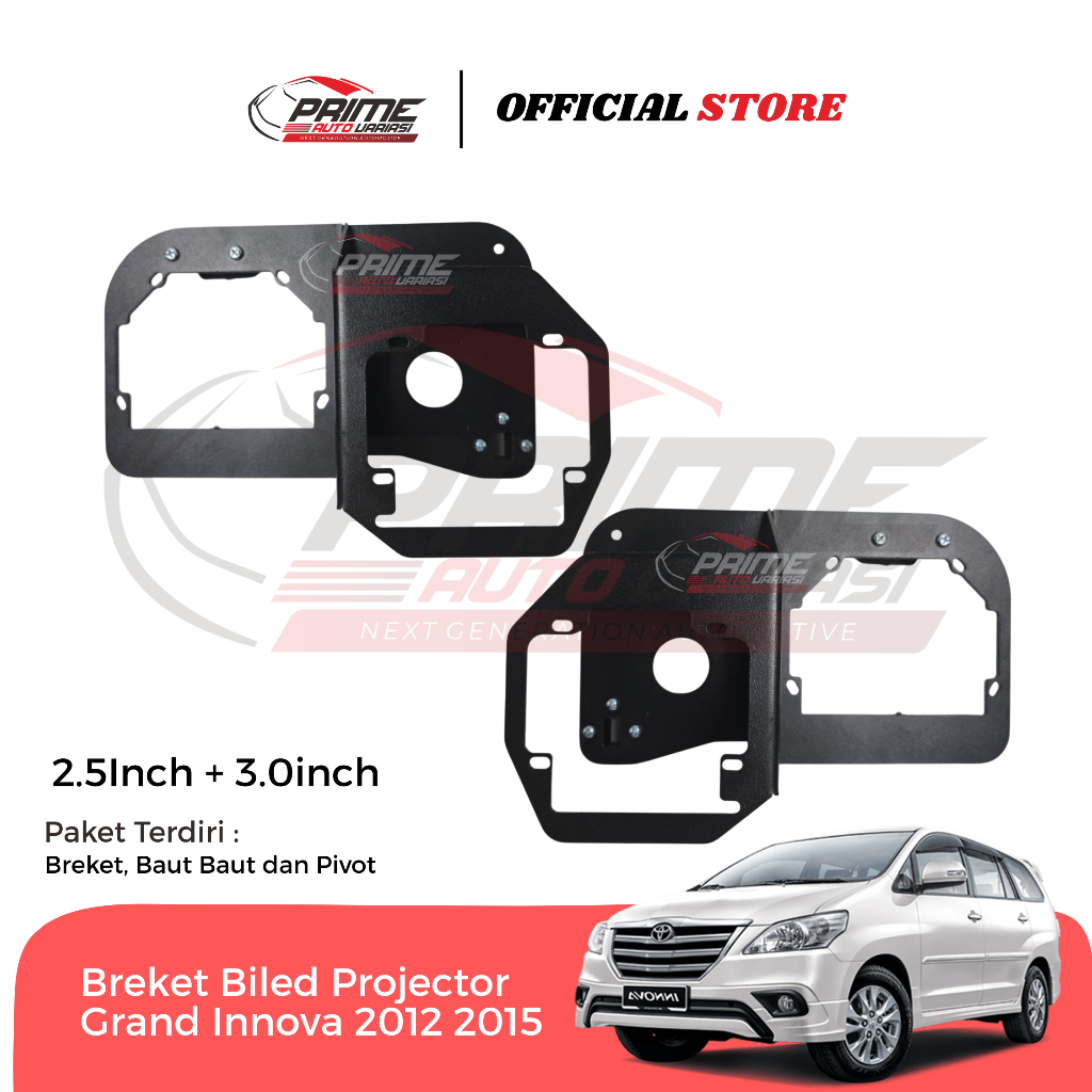 Jual Bracket Retrofit Double BILED Projector 2.5inch 3inch Grand Innova ...
