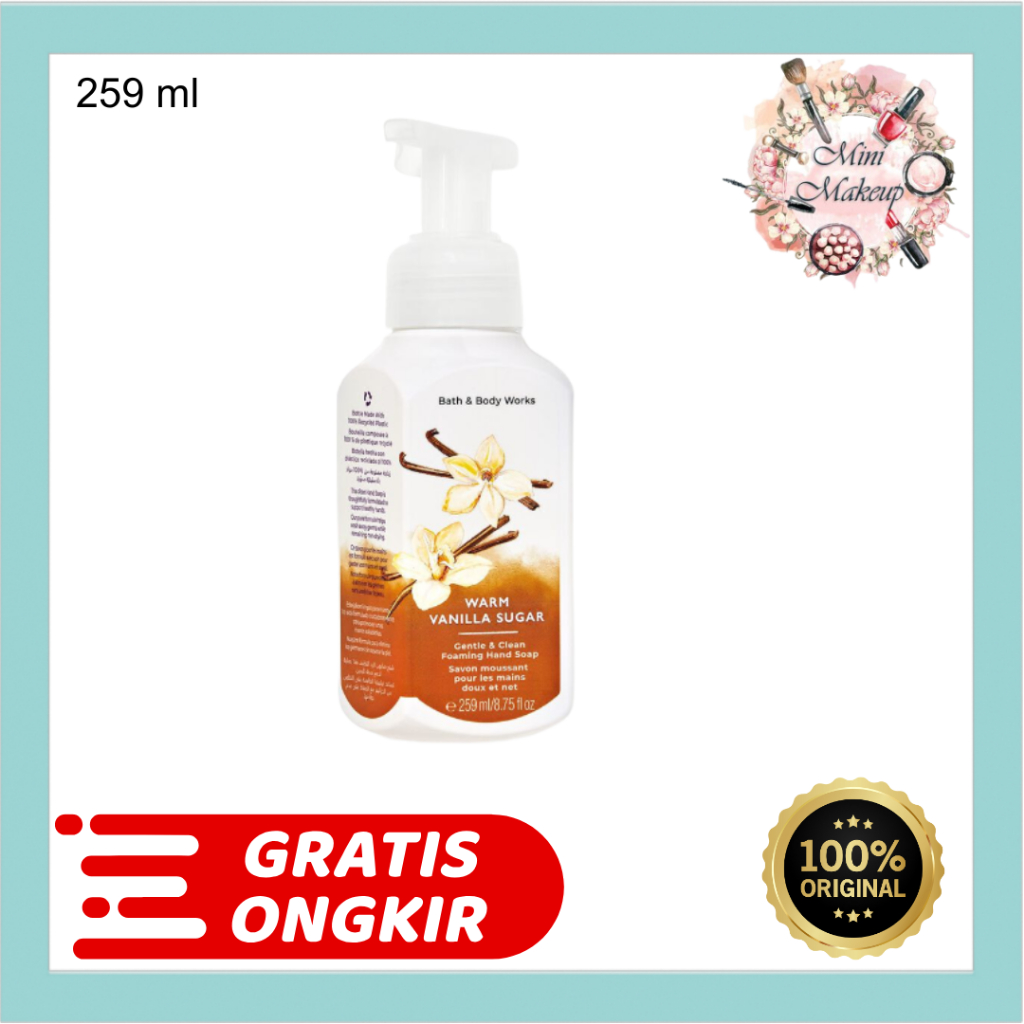 Jual BBW Bath and Body Works Warm Vanilla Sugar Foaming Hand Soap Sabun ...