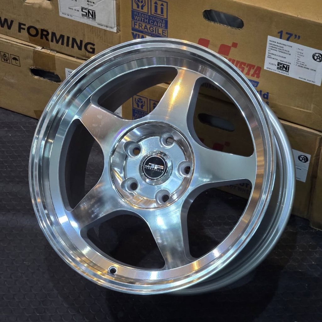 Jual velg samlong jf luxury r17 lebar 8,5 pcd 5X114,3 velg mobil r17 ...