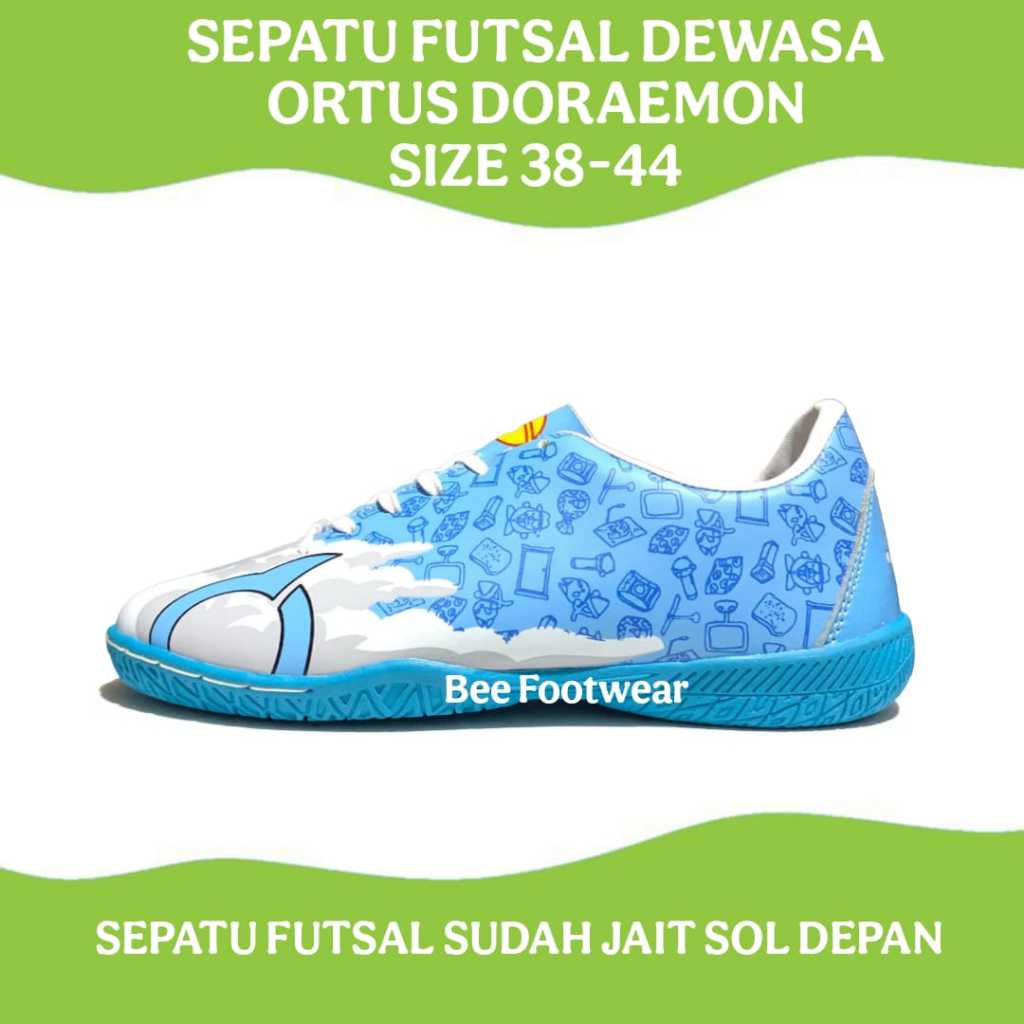 Jual SEPATU FUTSAL ORTUS DORAEMON TOSCA 38 - 44 DEPAN SUDAH DI SOL ...