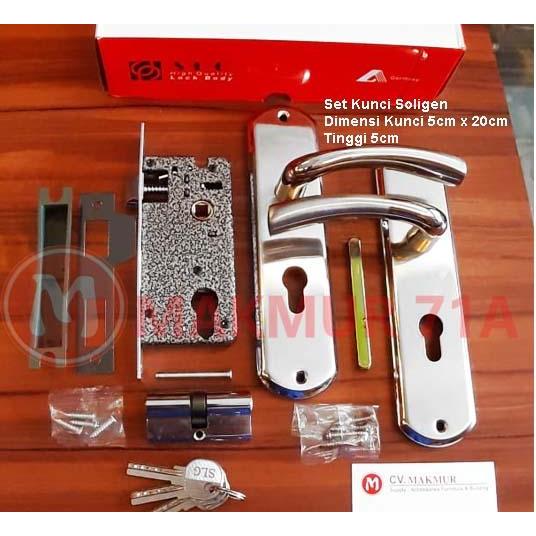 Jual Set Kunci Pintu / Gagang pintu / Handle pintu Medium Soligen 8213 ...