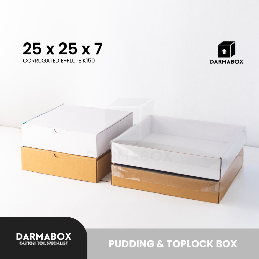 Jual Box 25x25x7 Box Baju / Box Jaket / Box Mika / Kemasan Pudding ...