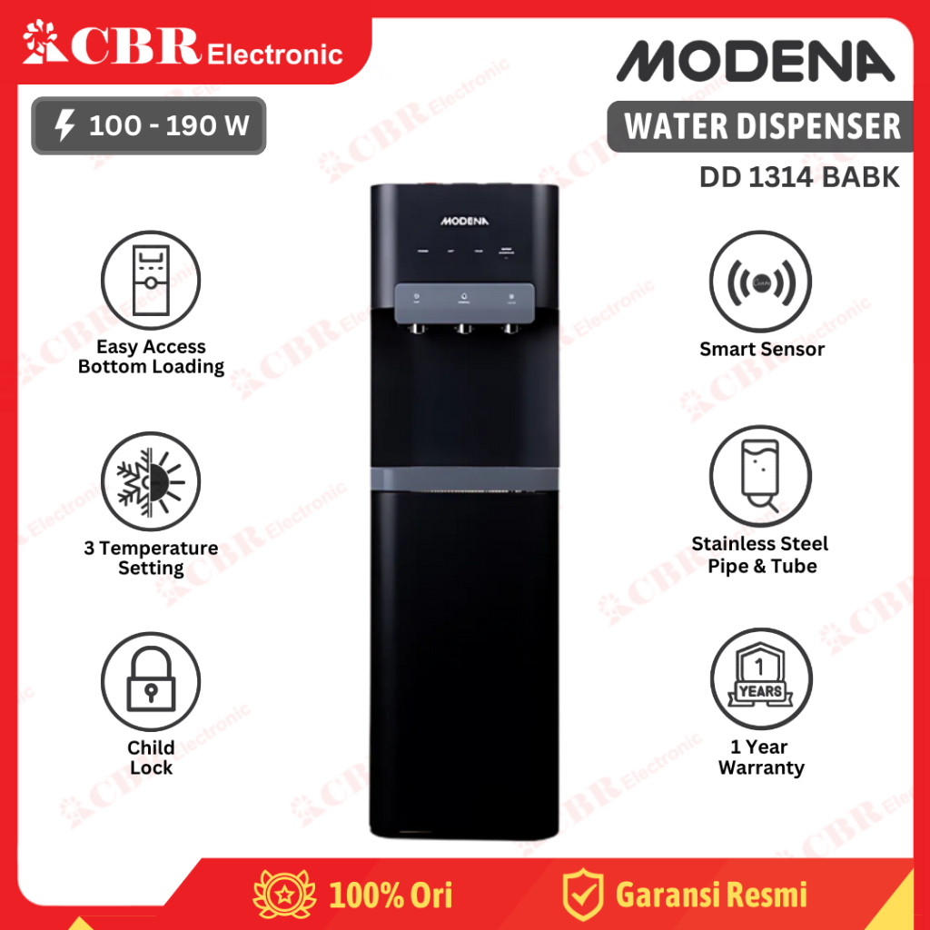 Jual Water Dispenser MODENA Galon Bawah DD 1314 BABK - Compressor ...