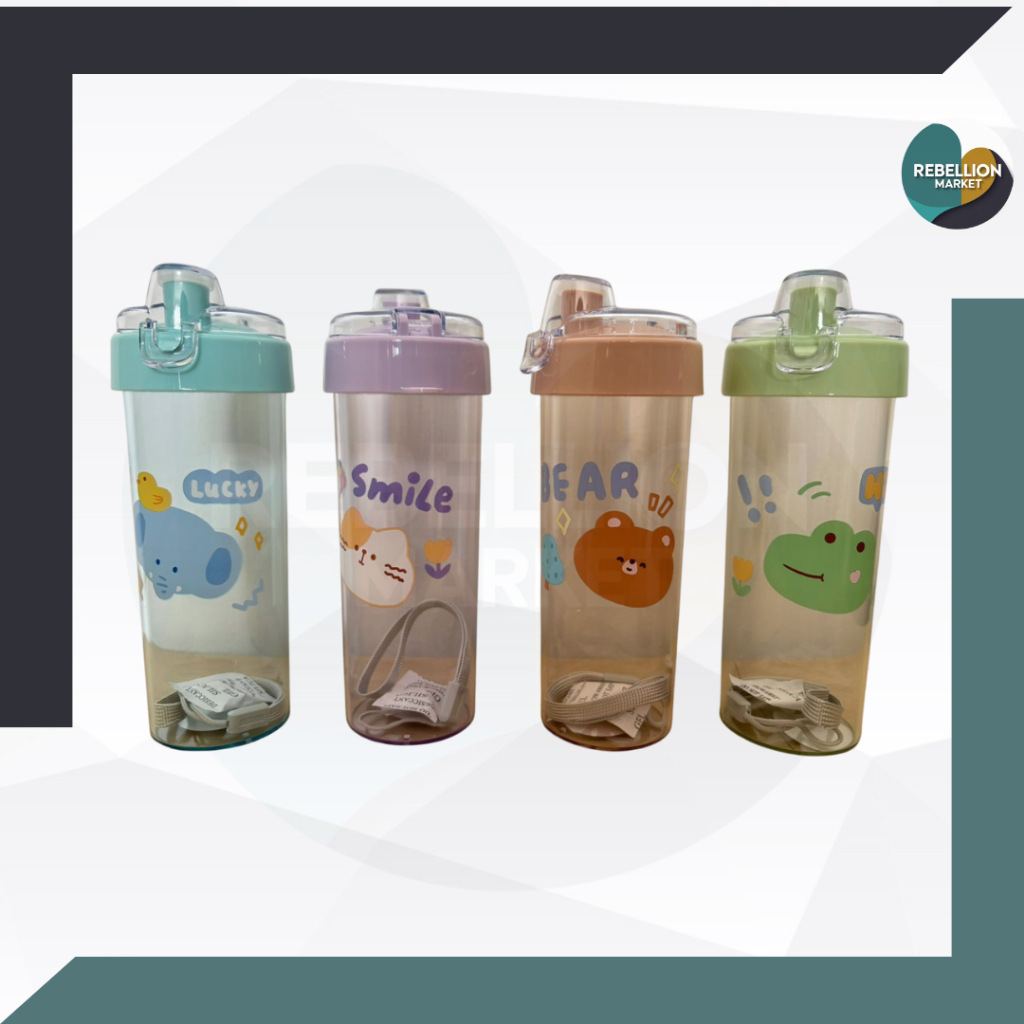 Jual Botol Minum Lucu 400ml Tutup Flip Karakter Kartun – Tumbler Anak ...