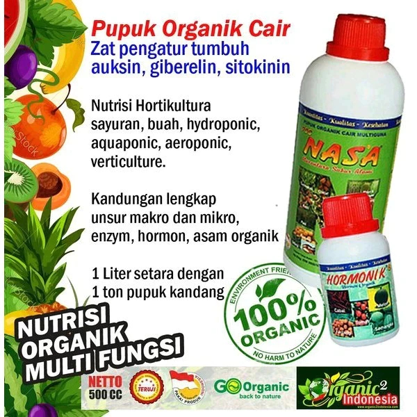 Jual Pupuk Poc Nasa 500 ML - 1 Liter , Pupuk Organik Cair, Pupuk Daun ...