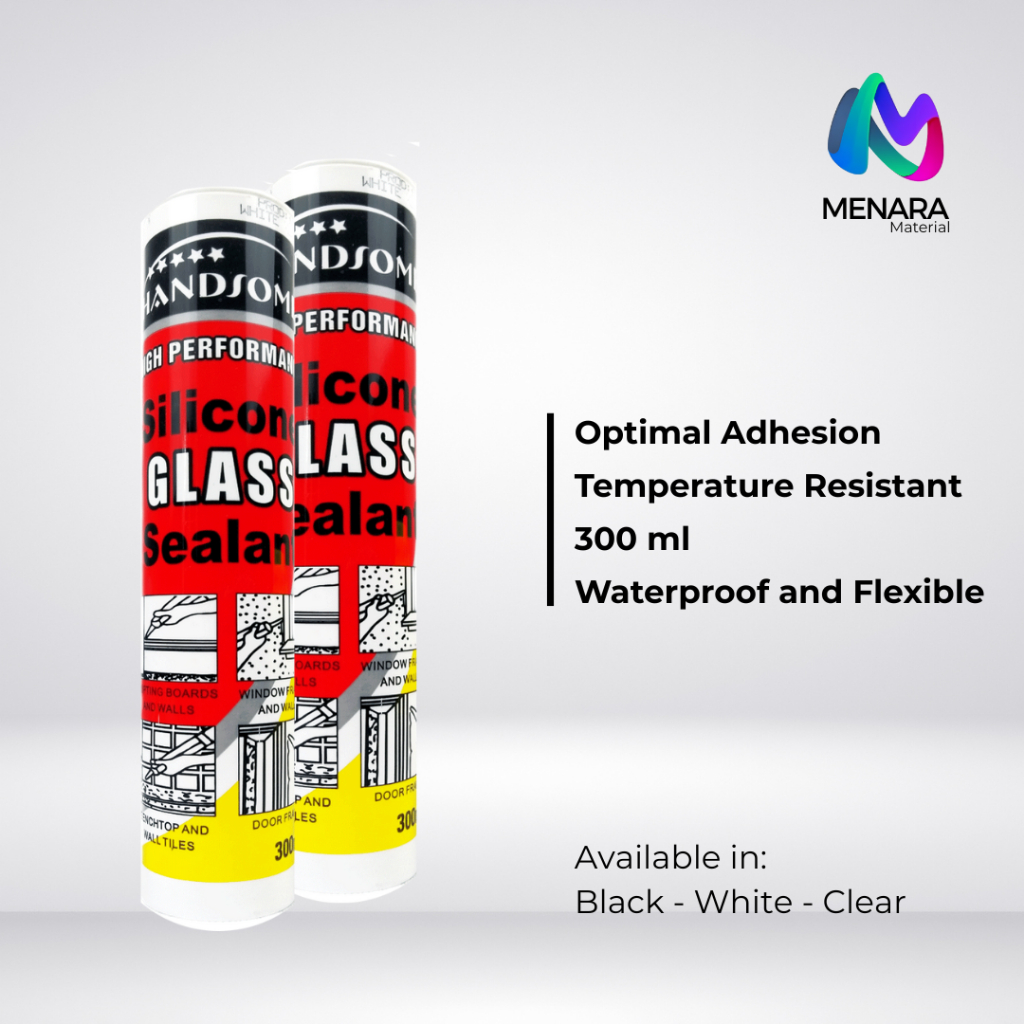 Jual HANDSOME Silicone Glass Sealant Lem Botol Silicone Sealant Lem ...