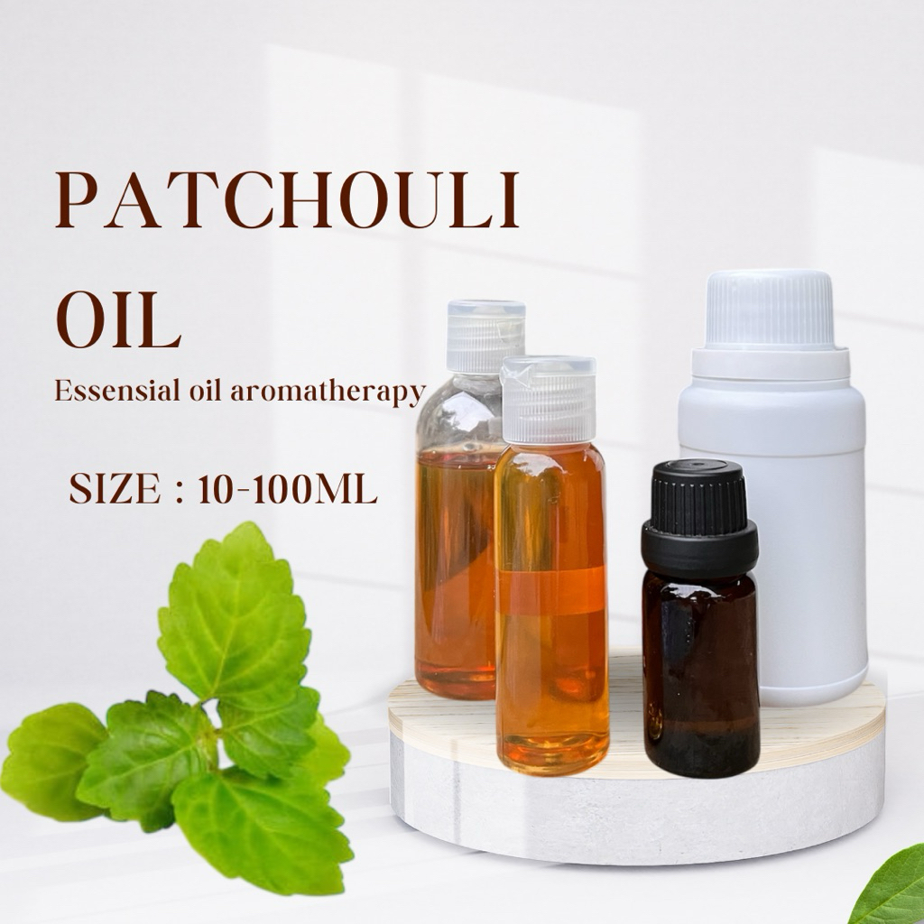 Jual 10-100ml minyak atsiri nilam / patchouli essensial oil esential ...
