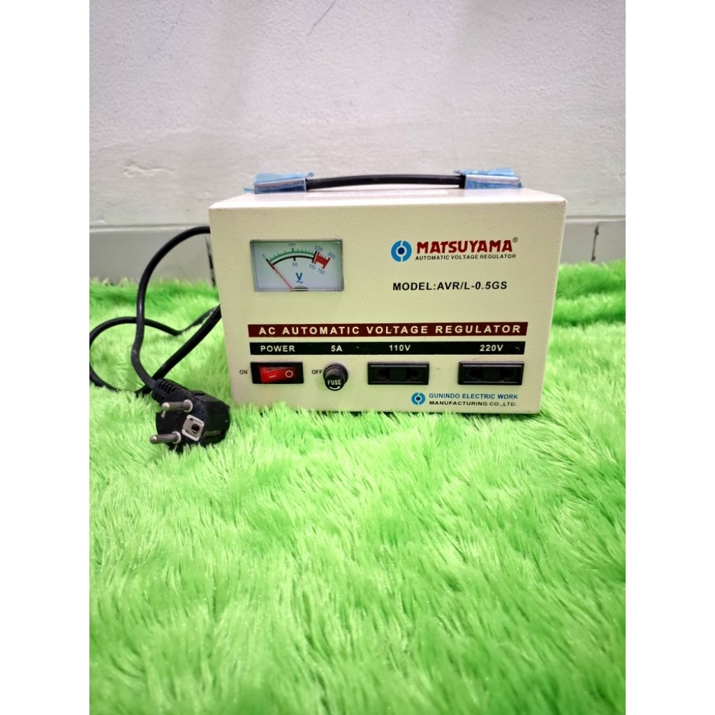 Jual Stabilizer Matsuyama 500 VA/0,5 KVA 1 Phase KVR 500 watt Stavol 0 ...