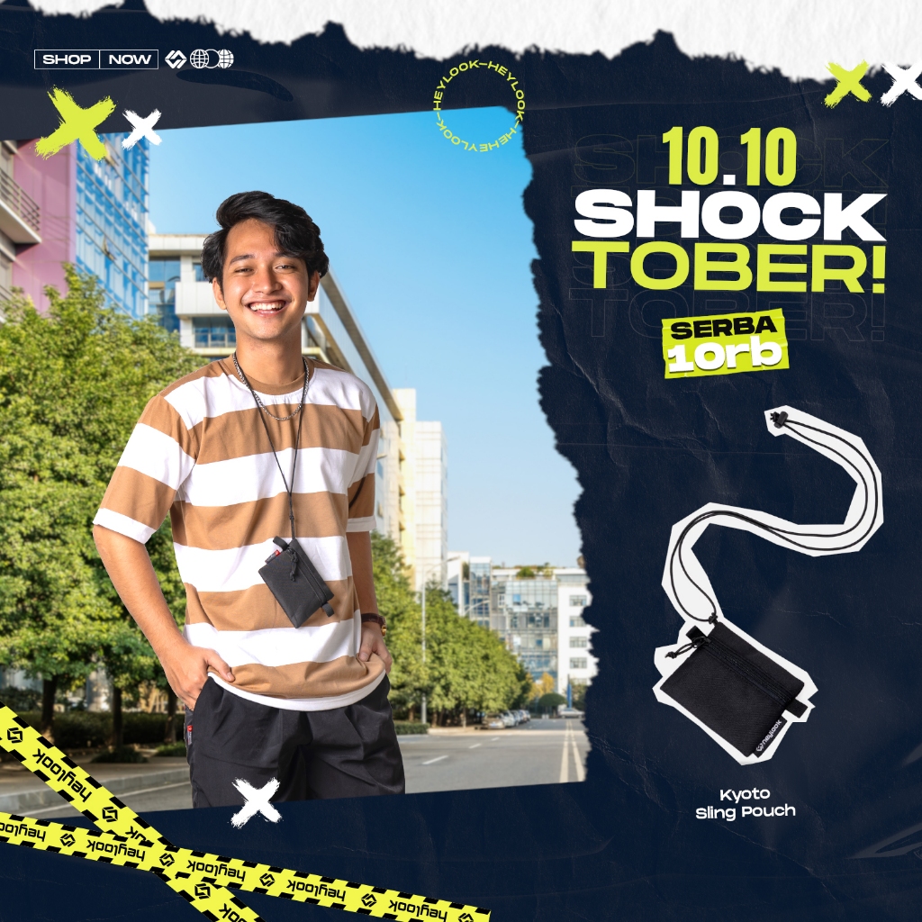 Jual 10K (10.10 SHOCKTOBER) Sling Pouch KYOTO Pouch Mini Wallet Dompet ...
