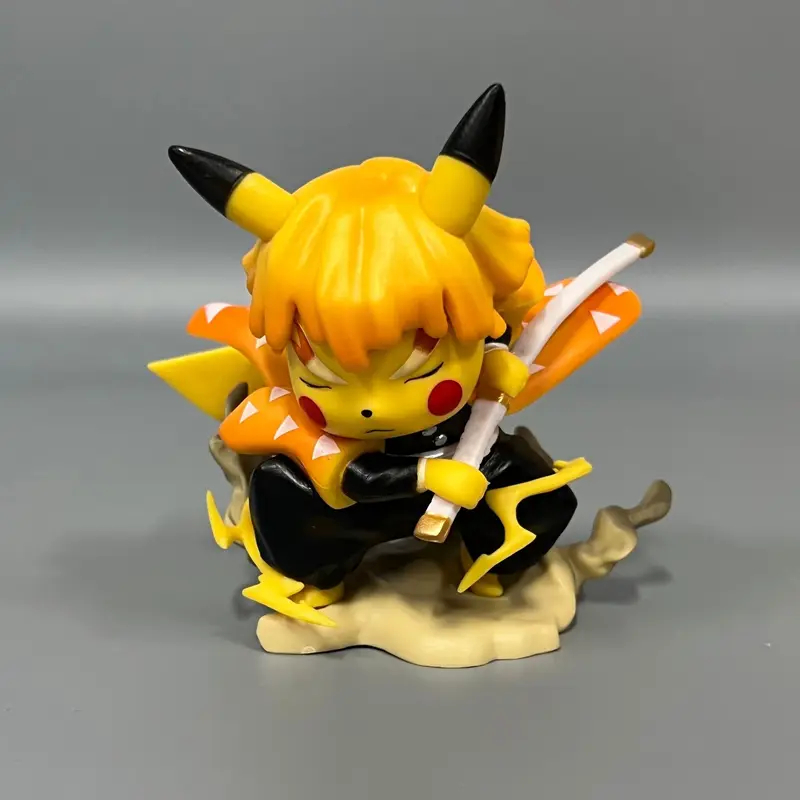 Jual Pokemon anime Pikachu Cross-dressing Agatsuma Zenitsu Statue model ...