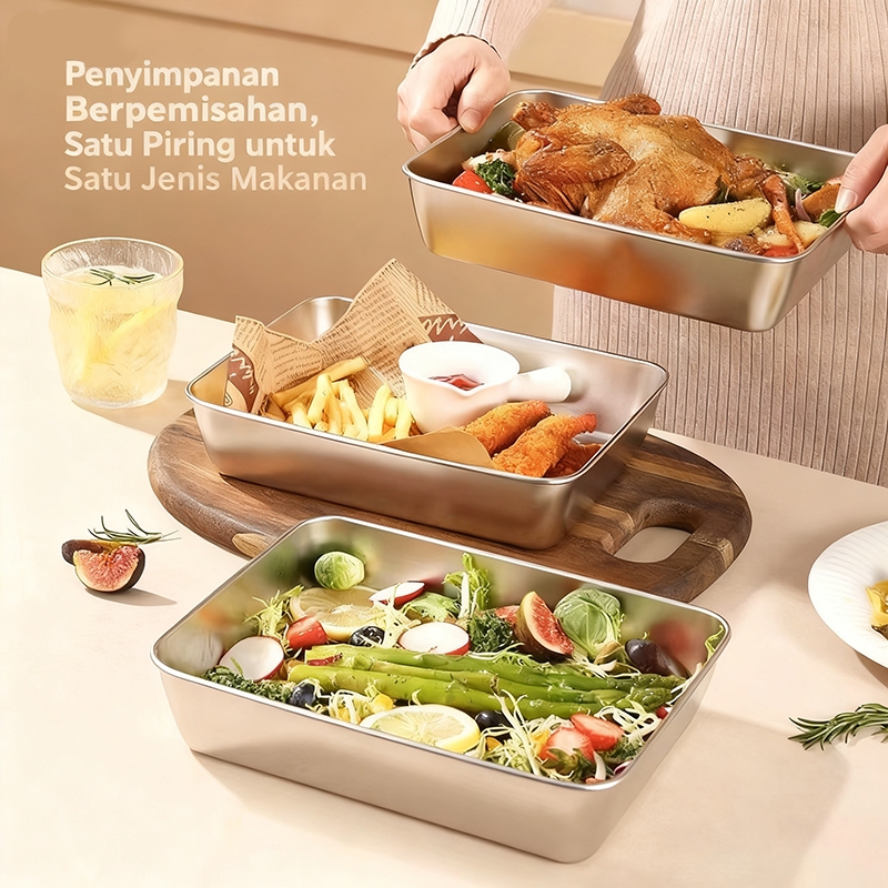 Jual Food Box 304 Wadah Stainless Wadah Stainless Steel Bertutup ...
