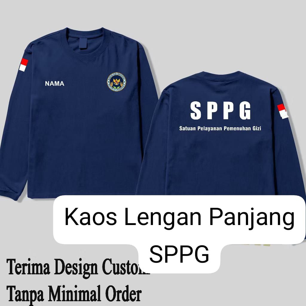 Jual KAOS LENGAN PANJANG TSHIRT SPPG - BAJU KAOS LENGAN PANJANG SPPG ...