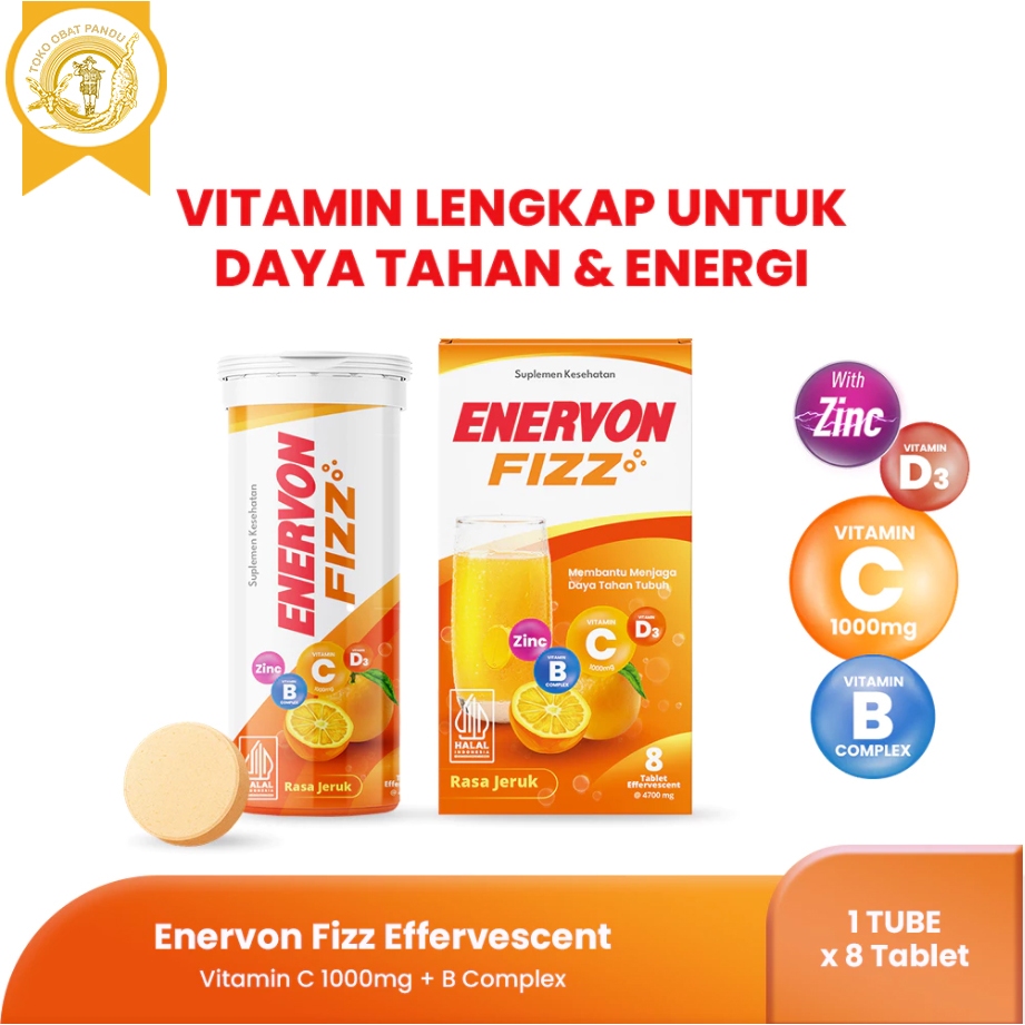 Jual ENERVON FIZZ Tablet Effervescent Suplemen Kesehatan dengan Vitamin ...