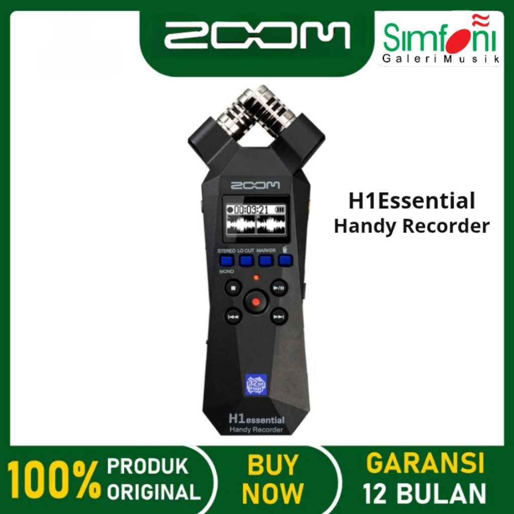 Jual ZOOM H1E H1Essential Handy Recorder with APH-1E | Shopee Indonesia