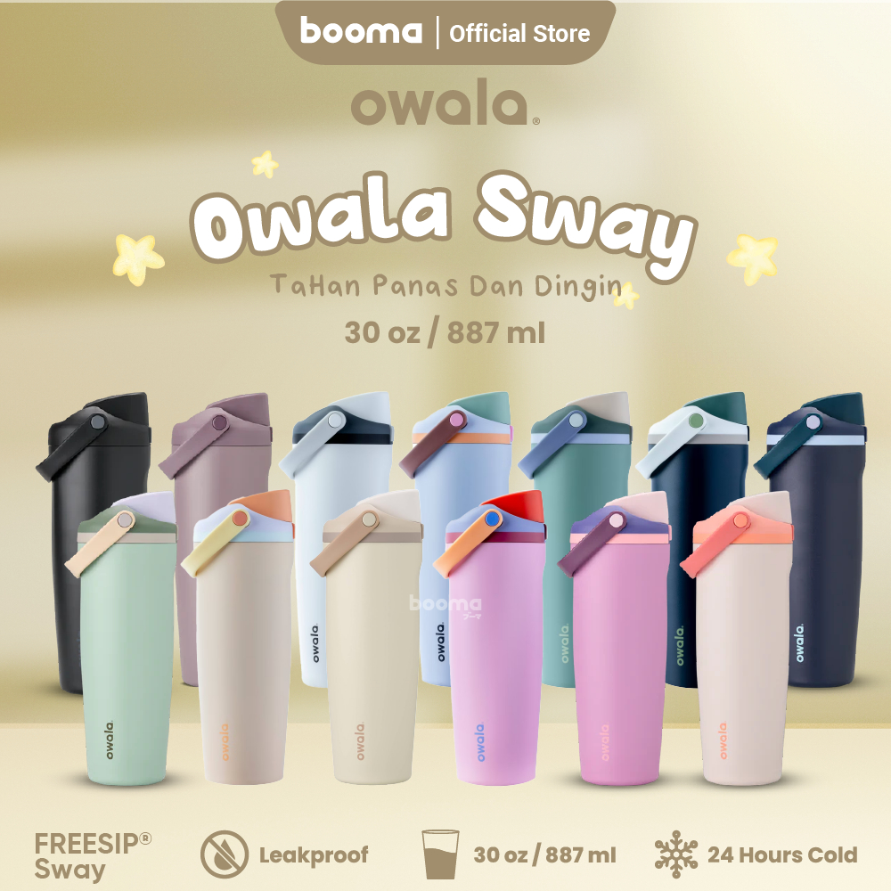 Jual OWALA SWAY Tumbler Botol Minum Tahan Panas & Dingin 30 oz / 887 ml ...