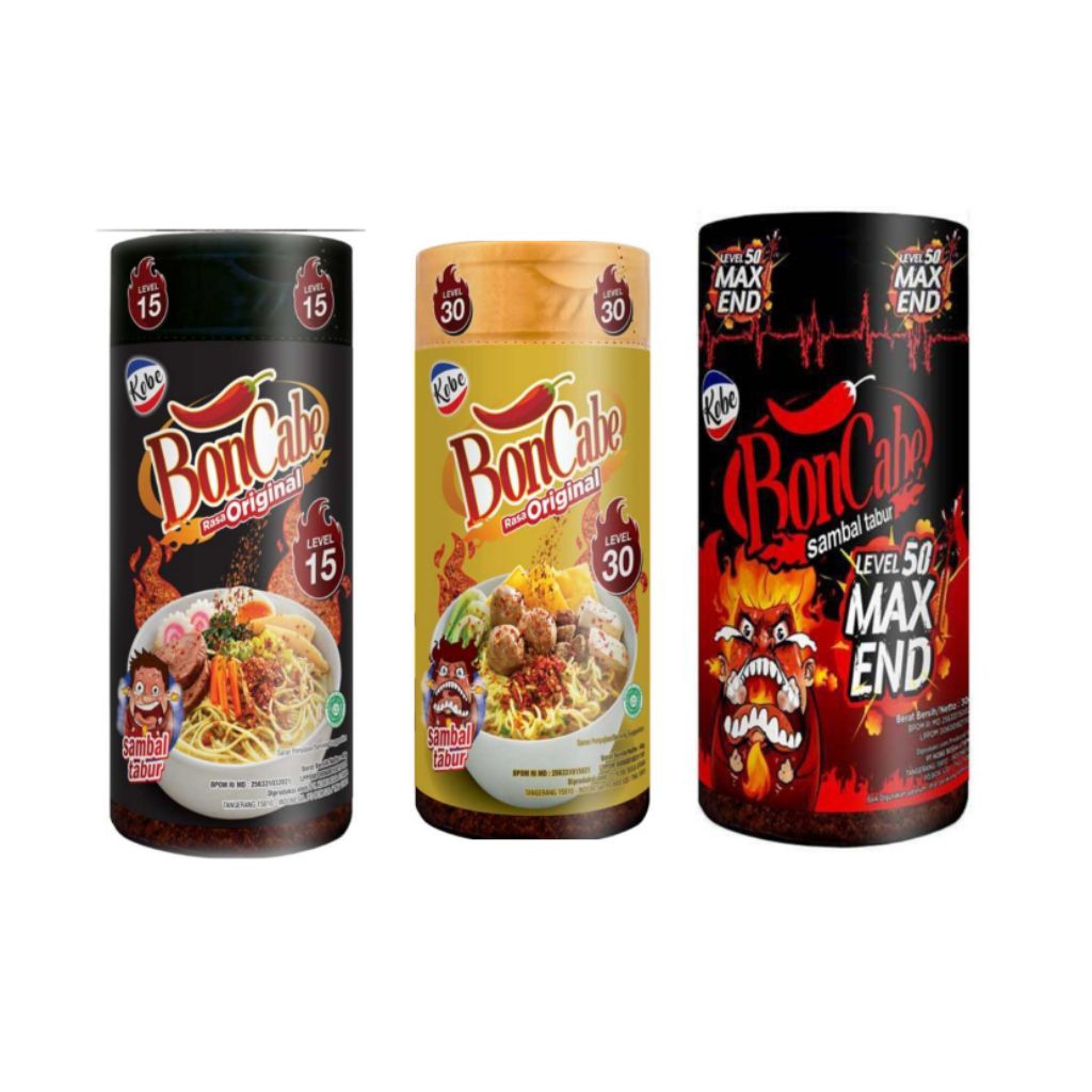 Jual Bon Cabe Sambal Tabur Kemasan Botol Level 15 30 50 | Shopee Indonesia