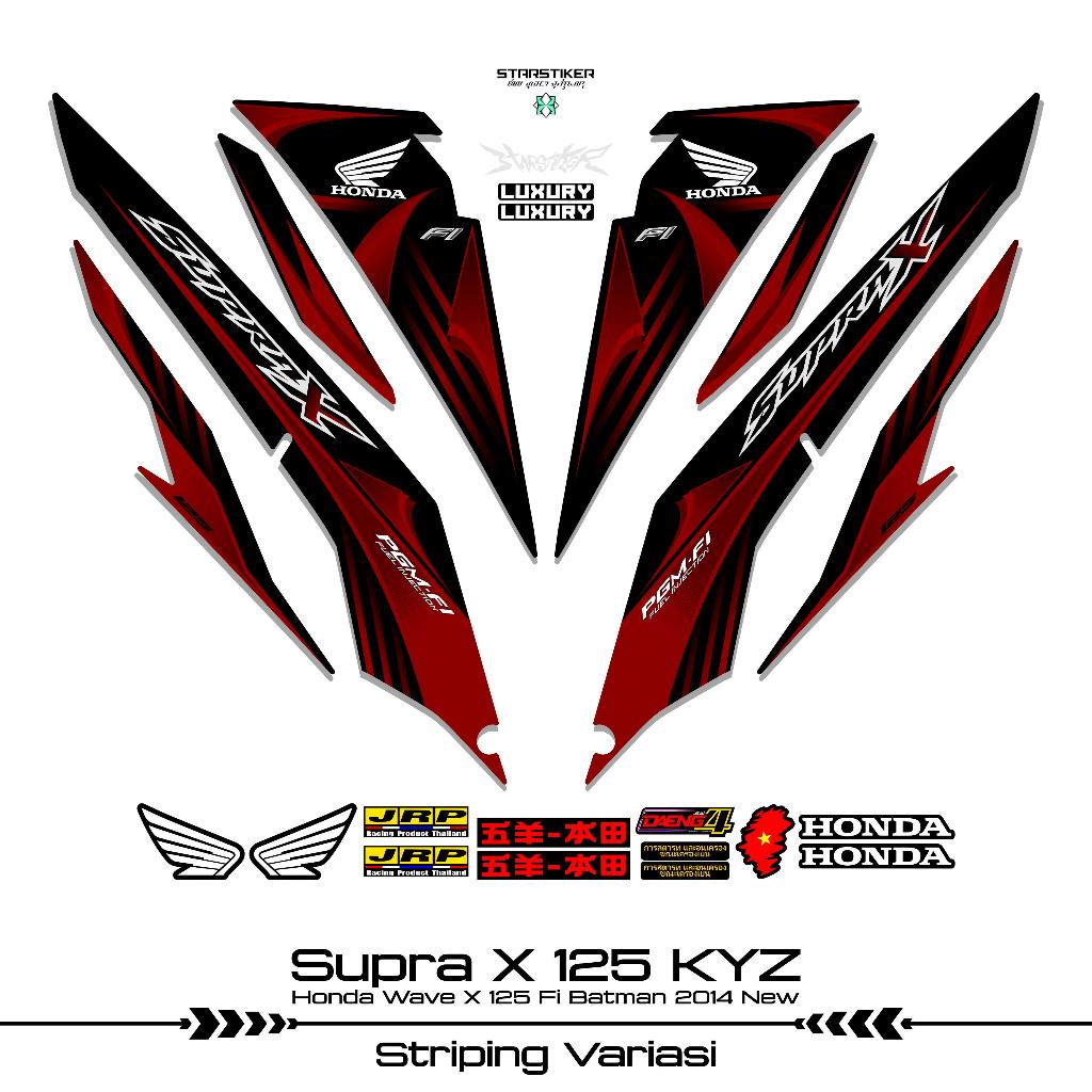 Jual STRIPING SUPRA X 125 R NEW / 136 / STIKER SUPRA X 125 FI / STICKER ...