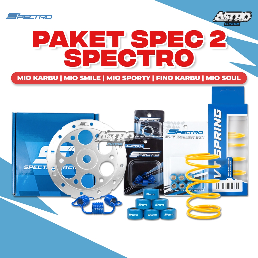 Jual Spectro Paket Upgrade CVT Spec 2 Mio Smile Sporty Soul Fino Karbu ...