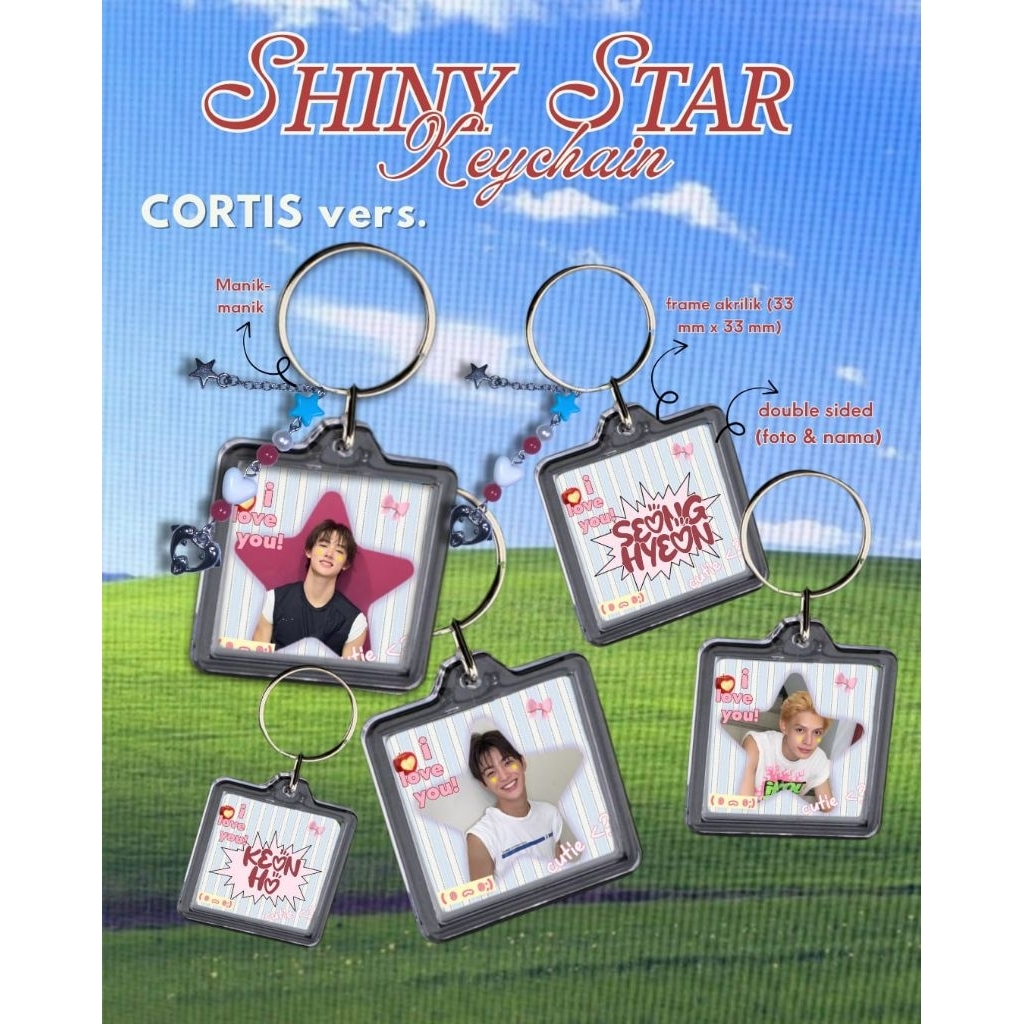 Jual Shiny Star Keychain CORTIS ver. || Bag Charm Acrylic KPop Custom ...