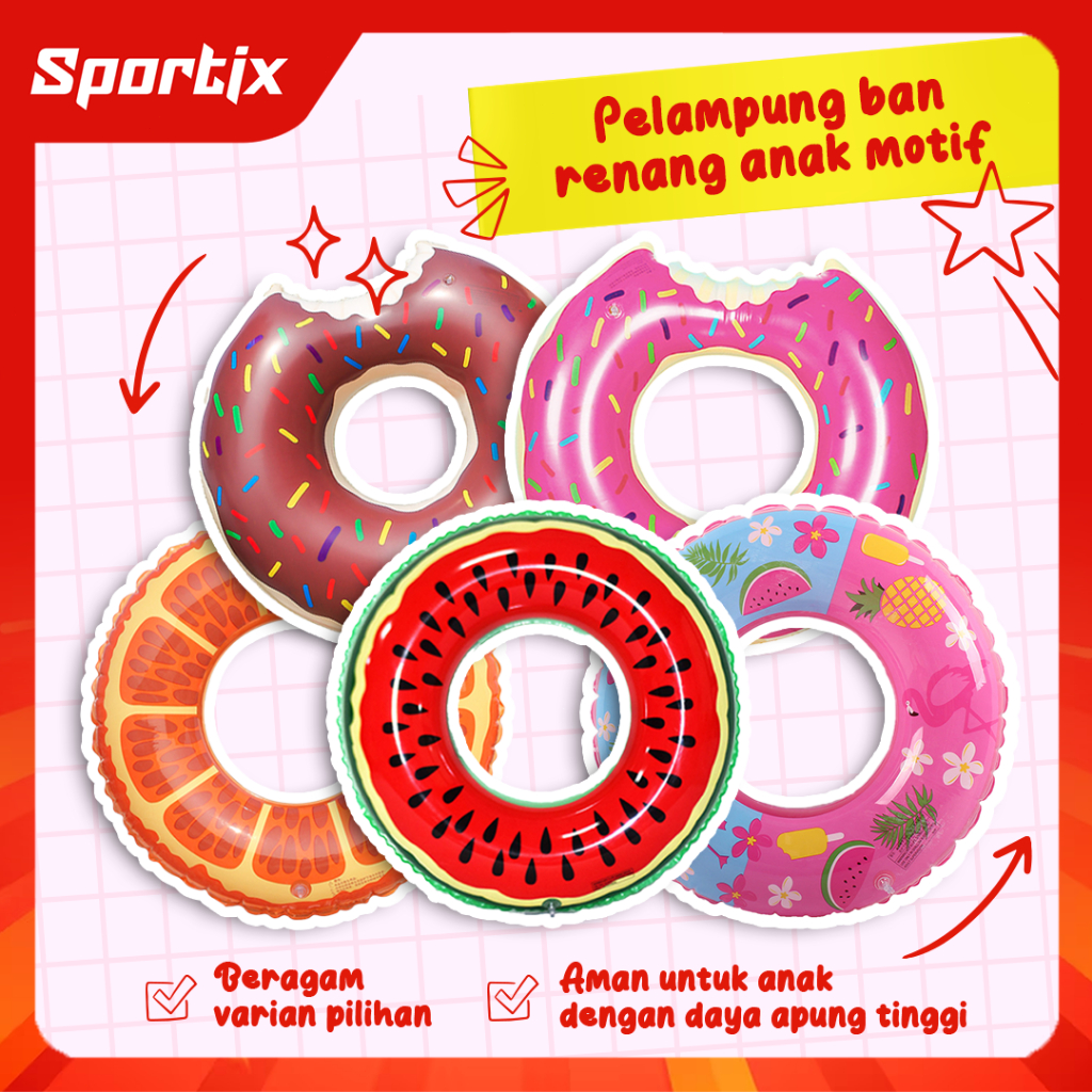 Jual Sportix - Pelampung ban renang anak , remaja dan dewasa tebal ...