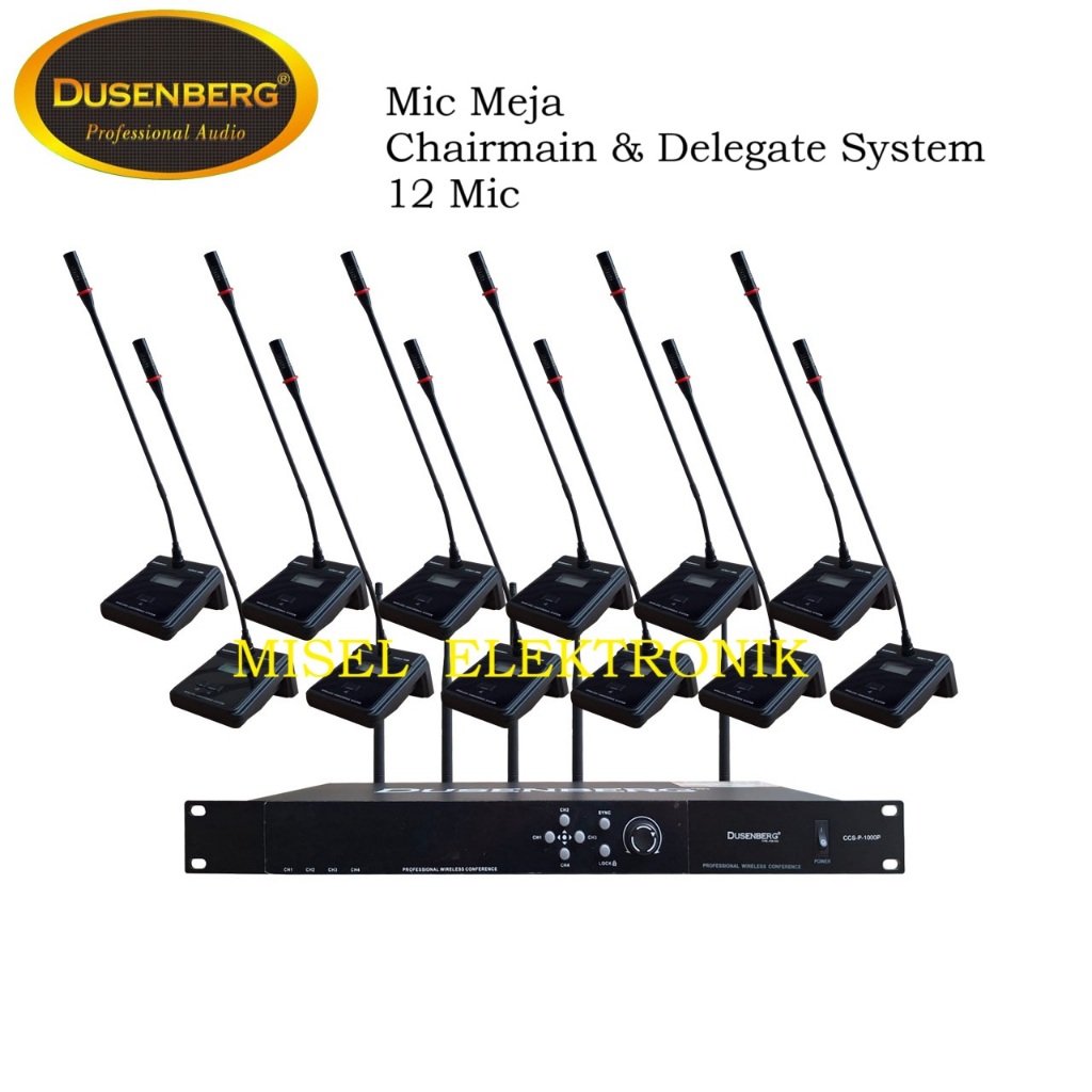 Jual Paket Mic Conference Wireless Chairman and Delegate System 12 Mic Meja / Gooseneck | Shopee ...