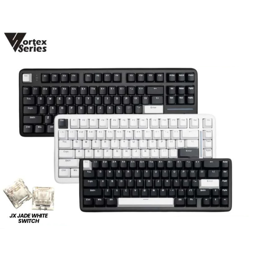 Jual KEYBOARD MECHANICAL VORTEX SERIES MONO BLACK/WHITE | Shopee Indonesia