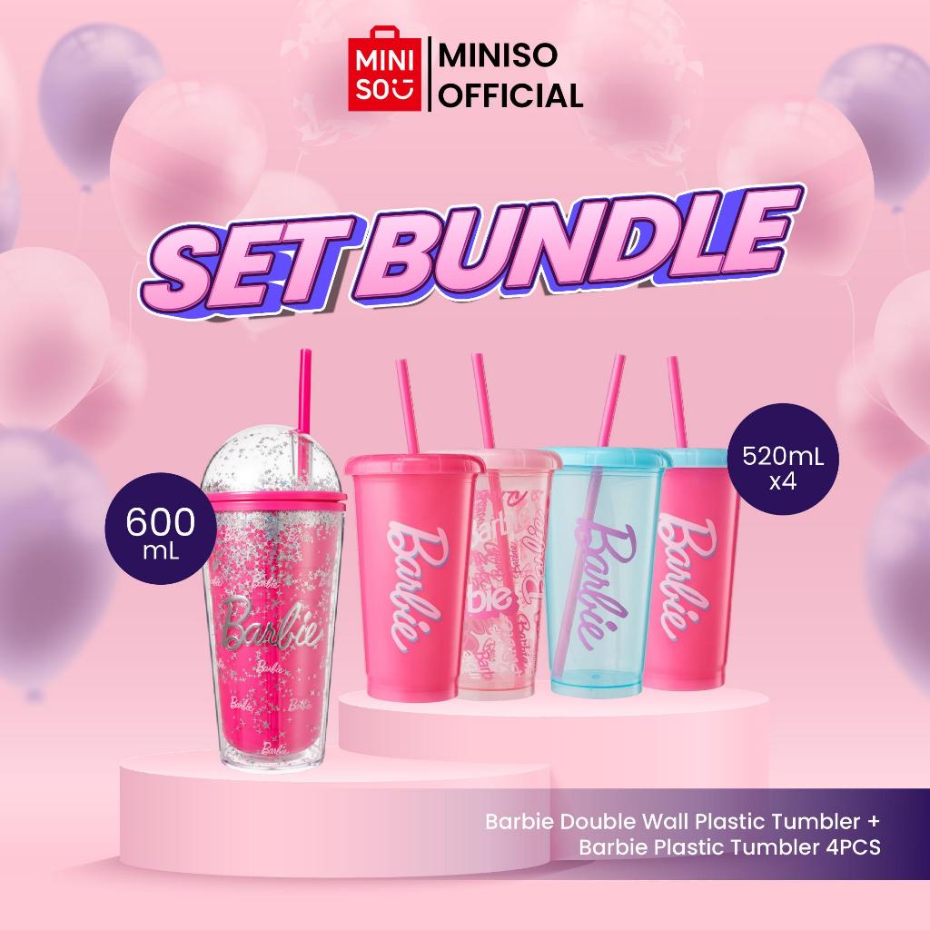 Jual [SPECIAL BUNDLE] MINISO x Barbie Shining Collection Gelas Plastik ...