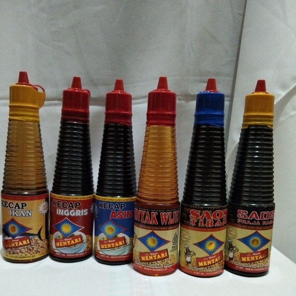 Jual paket 6a BOTOL (kecap ikan,kecap inggris,kecap asin,minyak wijen ...