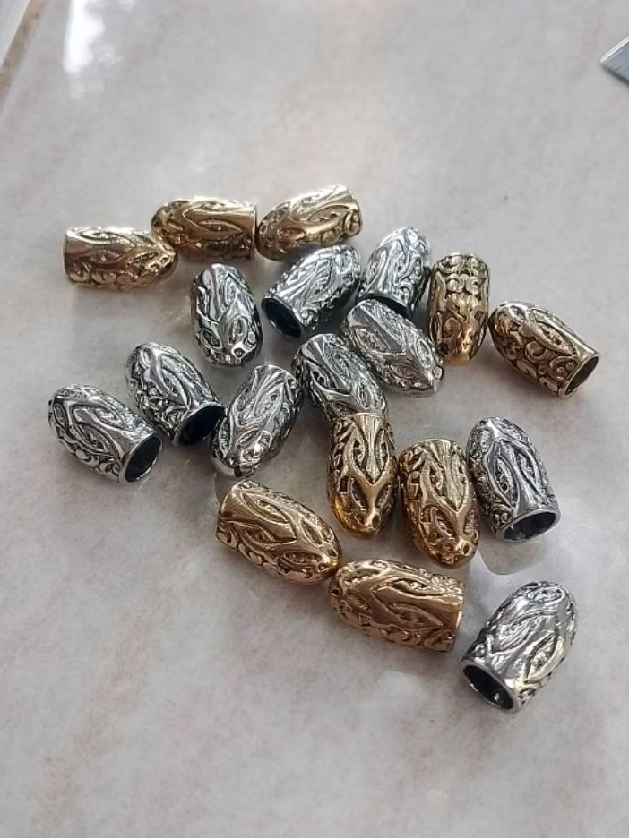 Jual Ornamen ring besi alpaka gelang akar Bahar anti karat ukir kepala ...