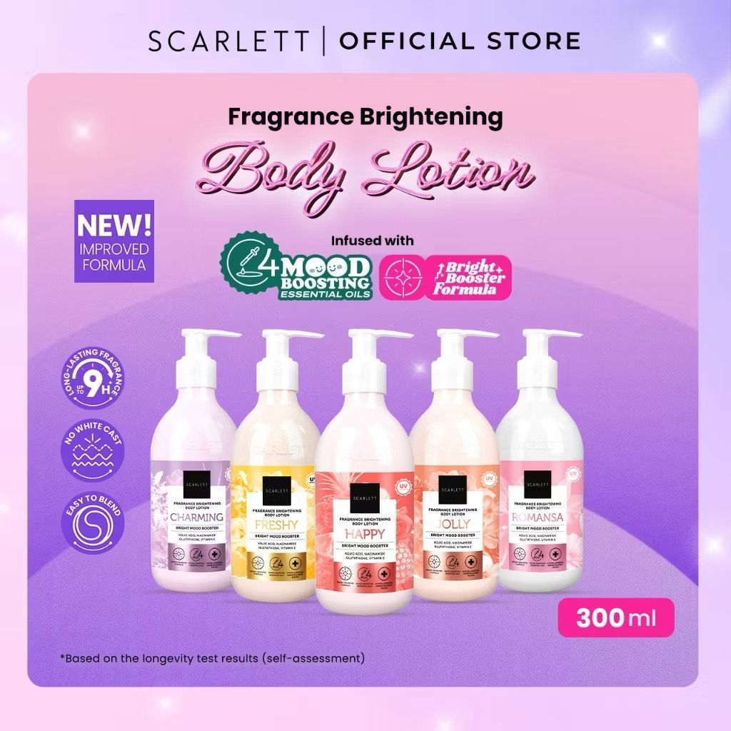 Jual SCARLETT WHITENING HAND BODY LOTION BRIGHT MOOD BOOSTER [ORIGINAL ...