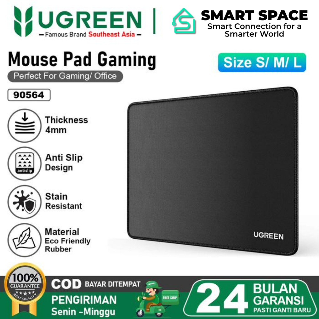 Jual MOUSE PAD Gaming UGREEN Anti Slip PU Leather Waterproof Tebal 4mm ...