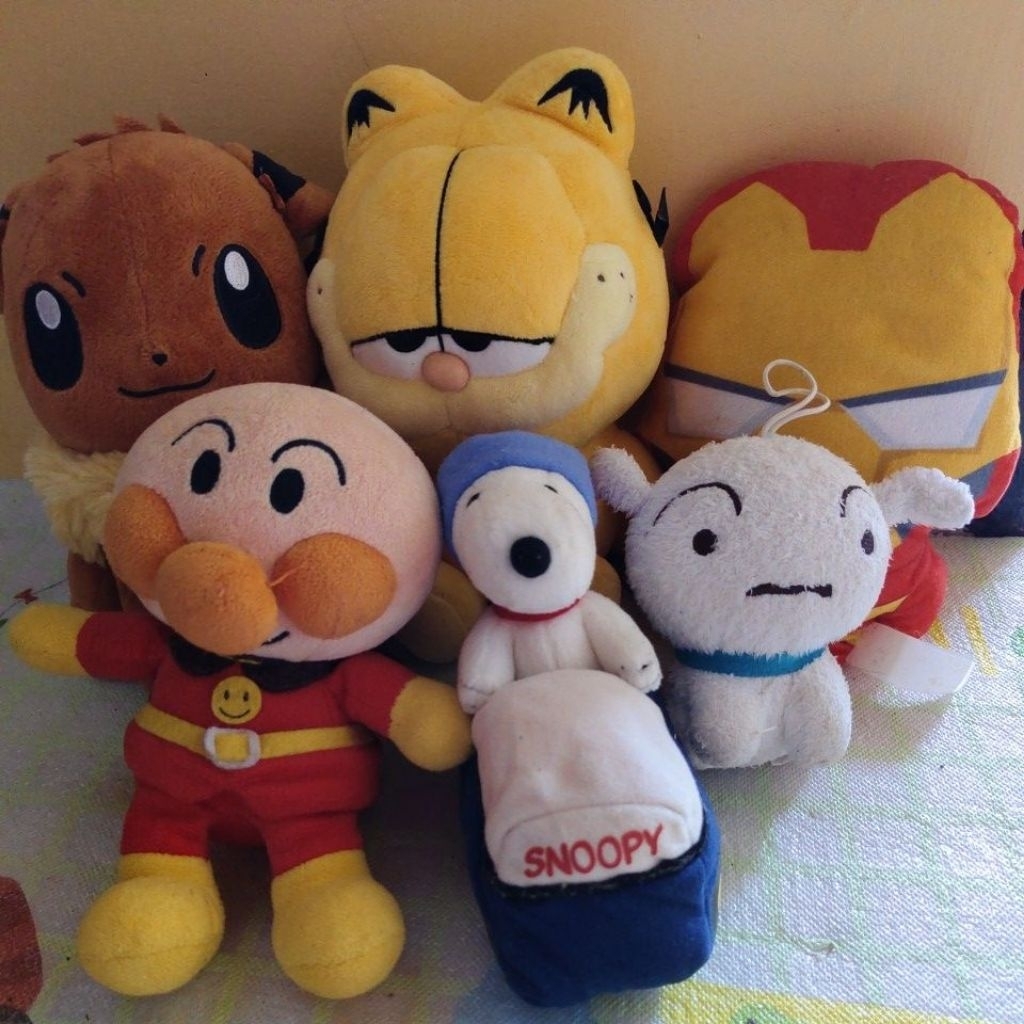 Jual Boneka Prelove PL bersih Snoopy Garfield Ironman Shiro Pokemon ...