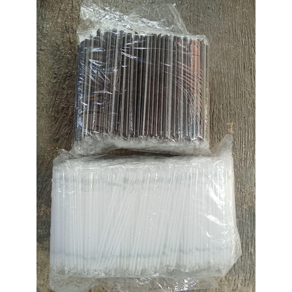 Jual sedotan 8x21 steril lancip bening (500) merk golden STRAW oxxo ...