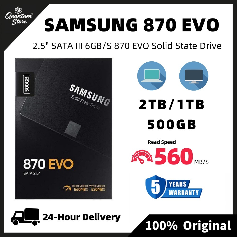 Jual Samsung 870 EVO SSD 500GB /1TB/2TB SATAIII 2.5" Internal Solid ...