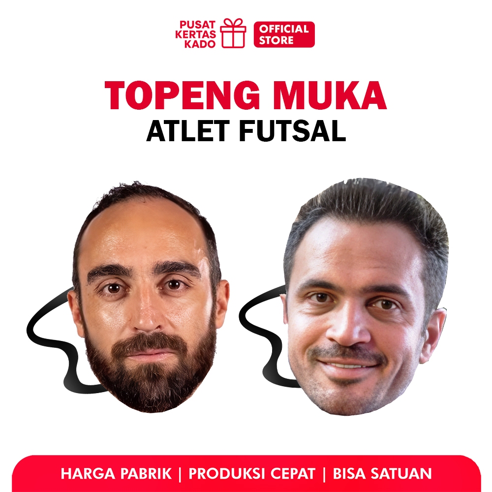 Jual Topeng Muka Custom Wajah Atlet Futsal | Shopee Indonesia