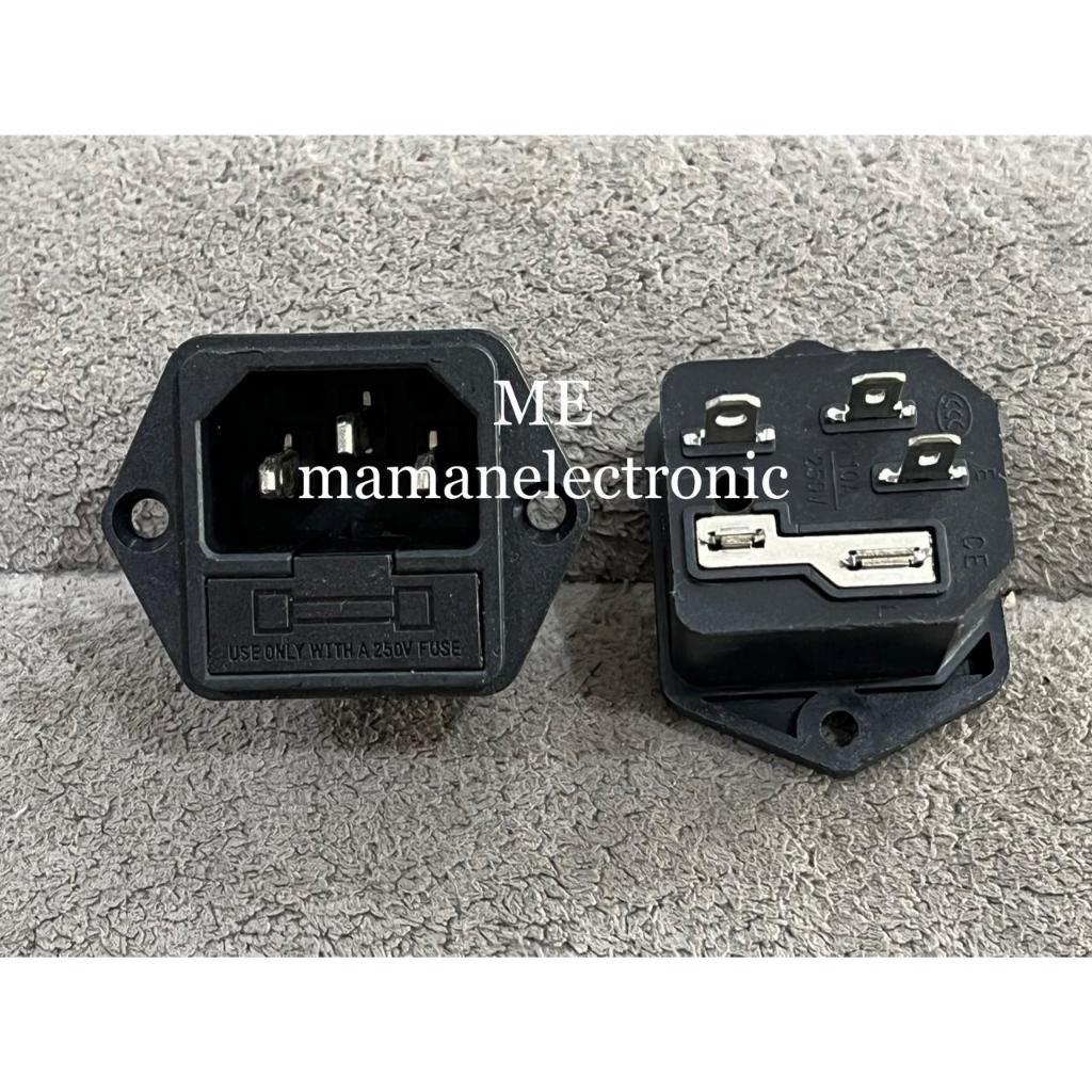 Jual Soket AC Inlet + Fuse Holder / Soket AC In Untuk Box Bell Plus ...