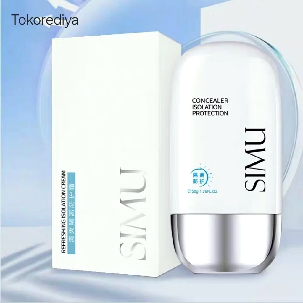Jual SIMU Sunscreen Wajah SPF 50 PA+++ Sunblock Waterproof UV Protector ...